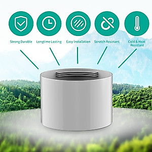 Veramz Air Conditioner Hose Coupler - 5.9inch Portable Air Conditioner Accessories AC Exhaust Hose Coupling Extender Connector, Universal Fit Support Clockwise/Counter-clockwise Thread Extension Parts