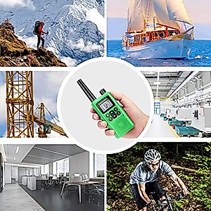 Kalisnhon Walkie Talkies Long Range with Call Alert NOAA Dual Watch Flashlight LCD Display VOX 22 Channels, Walkie Talkies for Adults with Charging Dock and Earpieces Li-ion Battery（2 Pack）