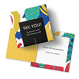 Compendium ThoughtFulls Pop-Open Cards 4-Pack - You're Awesome, You Matter, You're Wonderful, Yay You —120 Pop-Open Cards, Each with a Different Message Inside
