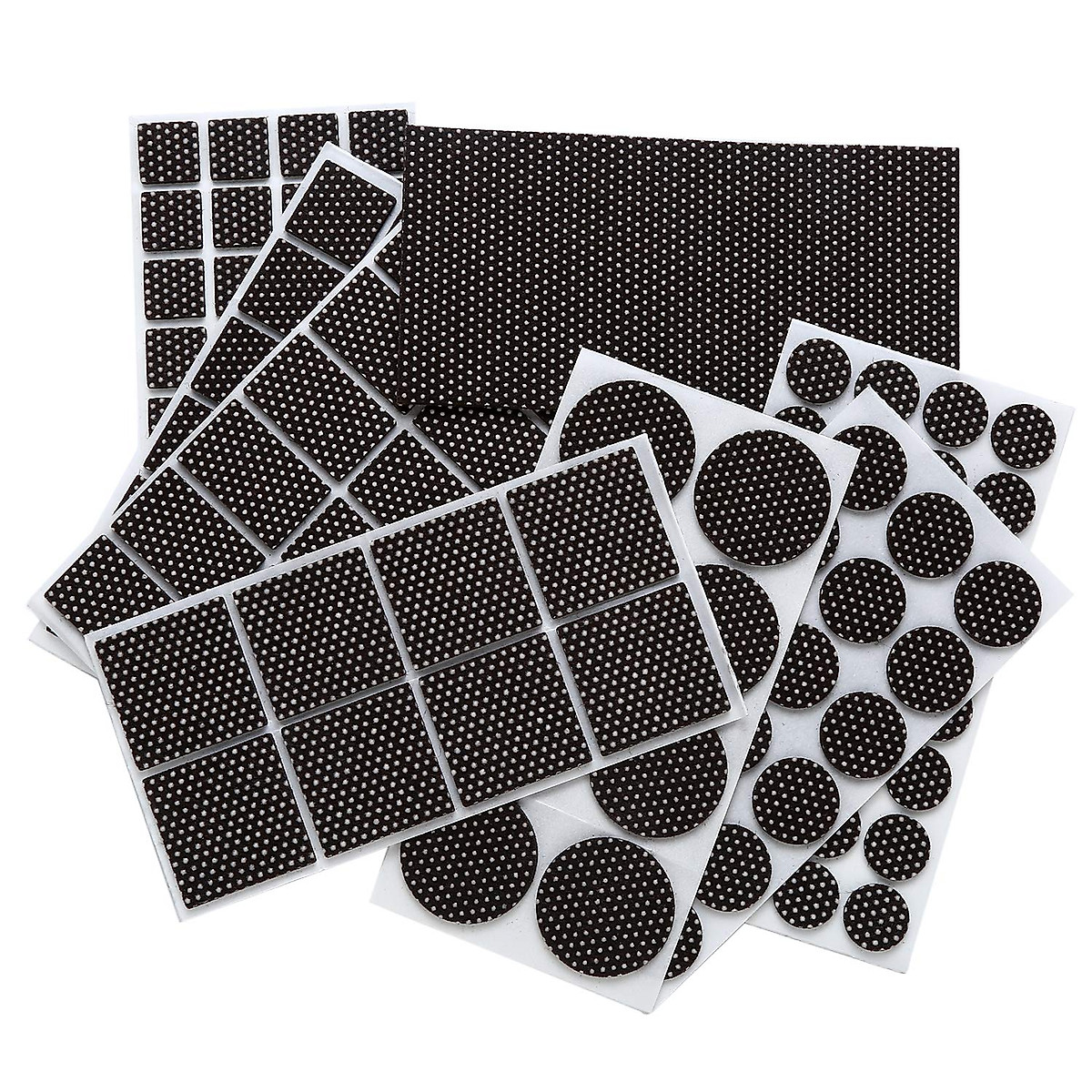 Non Slip Furniture Pads - Furnigear Premium 129 Pack Furniture Grippers Adhesive Furniture Felt Pads, Silicone Points Surface Keep in Place Furniture - Best Floor Protectors