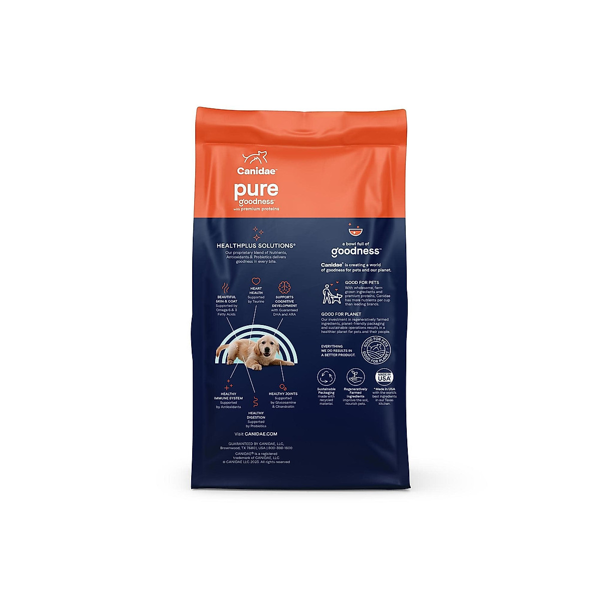 Canidae Pure Grain Free Dry Puppy Food, Real Salmon & Sweet Potato, 4 lbs.