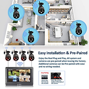 Sequro GuardPro Digital Surveillance Security Add-on Camera, HD Night Vision,Weatherproof, Motion Detecton Compatible with GuardPro 720P Surveillance DVR Kit,Black, Home, Small Business Office