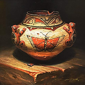 Ceremonial Flies 'n Frogs by Lisa Danielle, Original Acrylic on Canvas, 30" x 30"