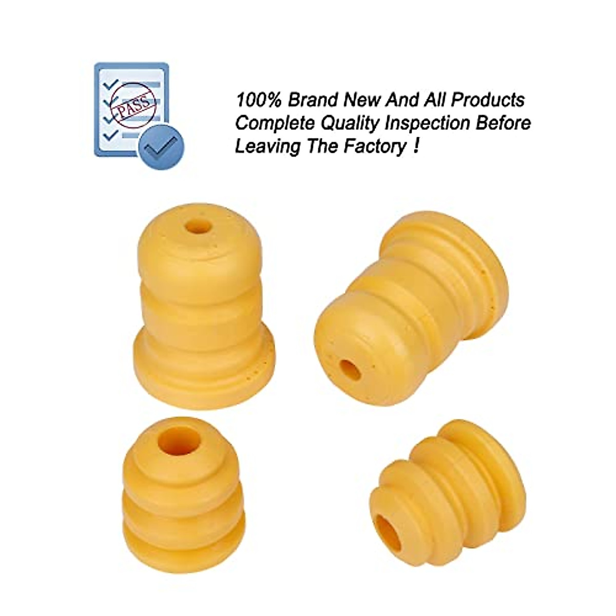 ONER Two Control Arm Bumpers and Two Control Rear Axle Bumpers,Compatible with Cadillac Escalade, Chevy Avalanche Silverado Suburban Tahoe,GMC Sierra Yukon Savana,Replace# 15153958 15039397