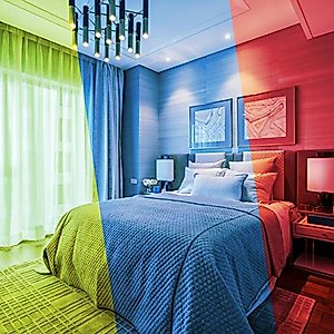 Droiee Dimmable E26 LED Light Bulb, RGB Bulb 6W with 16 Color Changing Modes for Christmas, Party etc with Remote Control