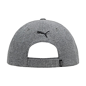 PUMA Men's Evercat Trenton Relaxed Fit Adjustable Cap, Gray/Black, One Size