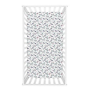 Trend Lab Jersey Fitted Crib Sheet, Mermaids