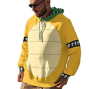 SACLI Anime Costume Hoodie 3D Print Hooded Sweatshirt Movie Cosplay Costume Pullover for Adult Kids 5-6 Years