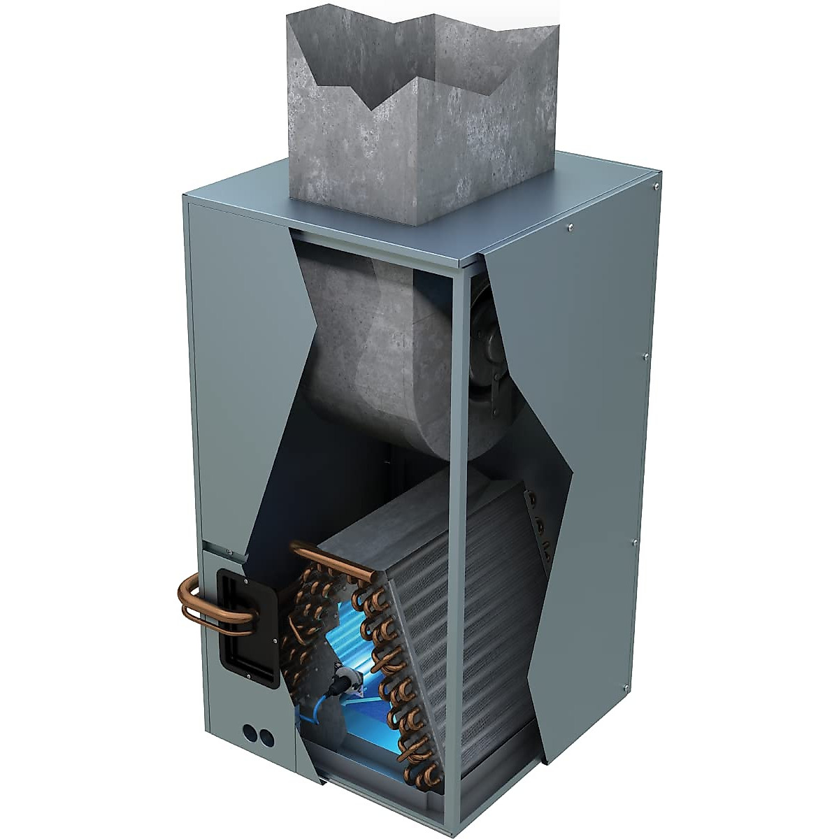 Fresh-Aire Blue Tube 24-Volt UV Light HVAC Air Purification System, Includes 1-Year UVC Lamp #TUV-BTER