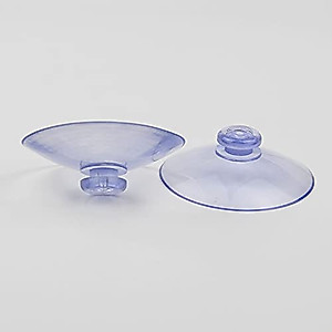 Smalibal 20Pack Clear Suction Cups with Hooks PVC Plastic Transparent Sucker Hanger for Daily Home Decoration and Organization Transparent