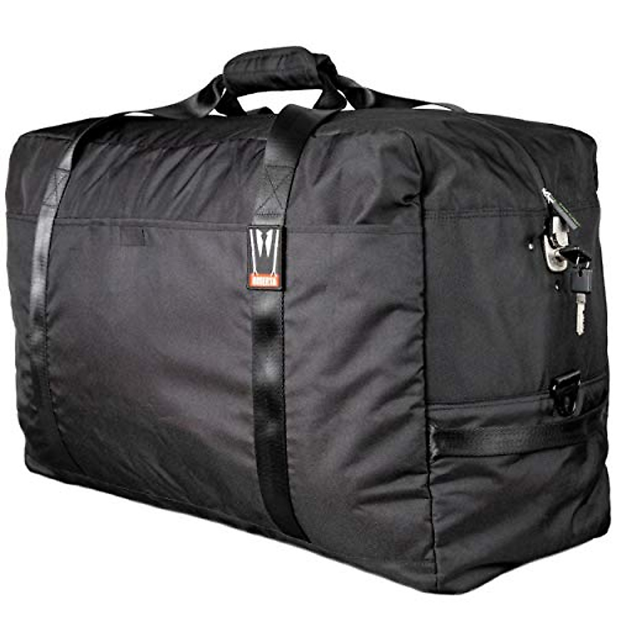 Dime Bags Omerta Cleaner | Large Carbon-Lined Duffle Bag | Lockable Zippered Carbon Filter Bag (Black)