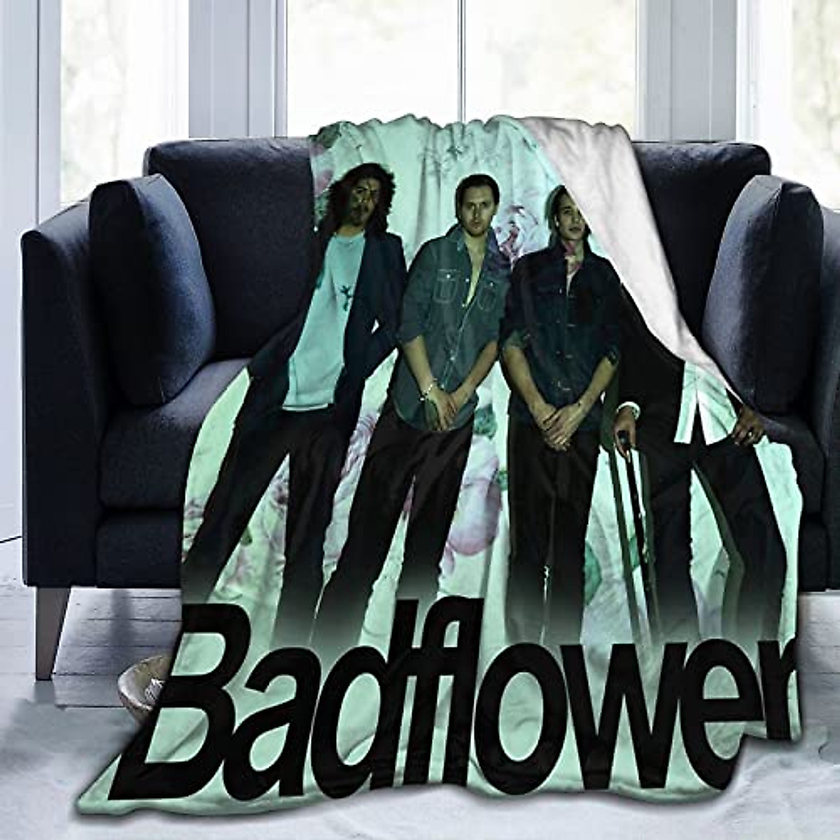 Badflower Soft and Warm Throw Blanket Ultra-Soft Micro Blanket Plush Bed Couch 50"x40"