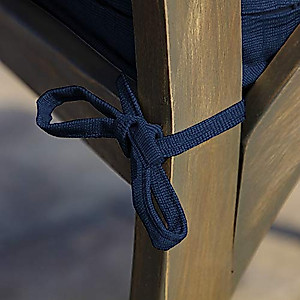 Arden Selections ProFoam Essentials 20 x 20 x 3.5 Inch Outdoor Dining Chair Cushion, Sapphire Blue Leala