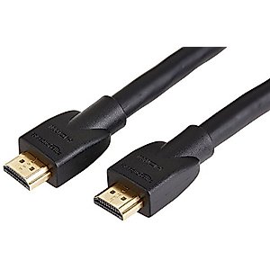 Amazon Basics CL3 Rated High Speed 4K HDMI Cable (18Gbps, 4K/60Hz) - 15 Feet, Black