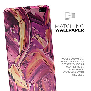 DesignSkinz Blurred Abstract Flow V15 Protective Vinyl Decal Wrap Skin Cover Compatible with The Samsung Galaxy S20 (Screen Trim & Back Glass Skin)