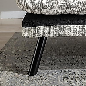 Anwick Futon Sofa Bed Convertible Futon Sleeper Couch, 71" Sleeper Sofa Bed with Adjustable Backrest, Modern Loveseat Couch for Compact Living Room, Apartment, Office (White)