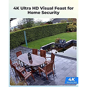 REOLINK 4K Security Camera Outdoor System, Surveillance IP PoE Camera with 25FPS Daytime, Human/Vehicle/Pet Detection, 100F IR Night Vision, Up to 256GB SD Card, RLC-810A (Black)