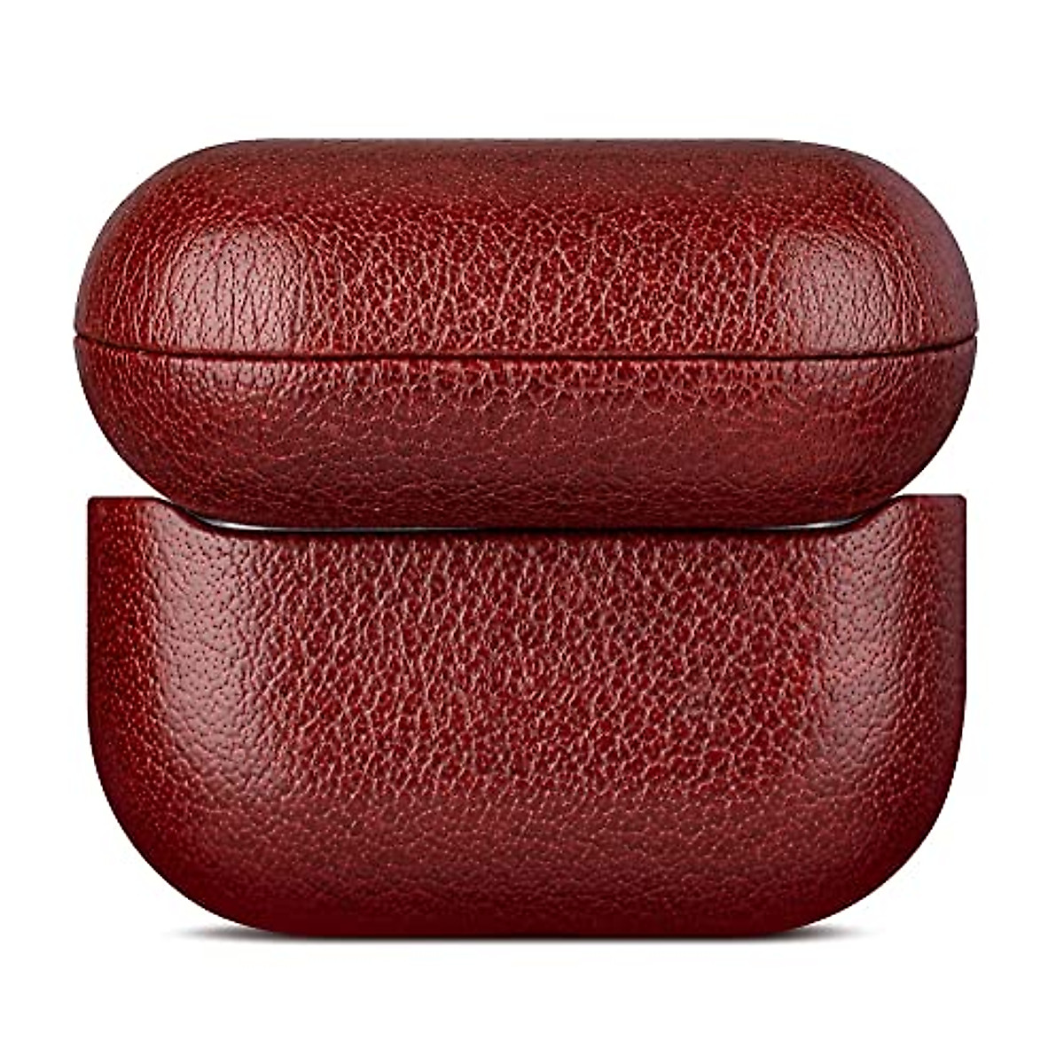 Haobobro Handcrafted AirPods Pro Leather Case Cover | Only Compatible with AirPods Pro (1st Gen) - Top Grain Leather AirPods Pro 1st Generation Case | Not for AirPods Pro (2nd Gen) - Brown