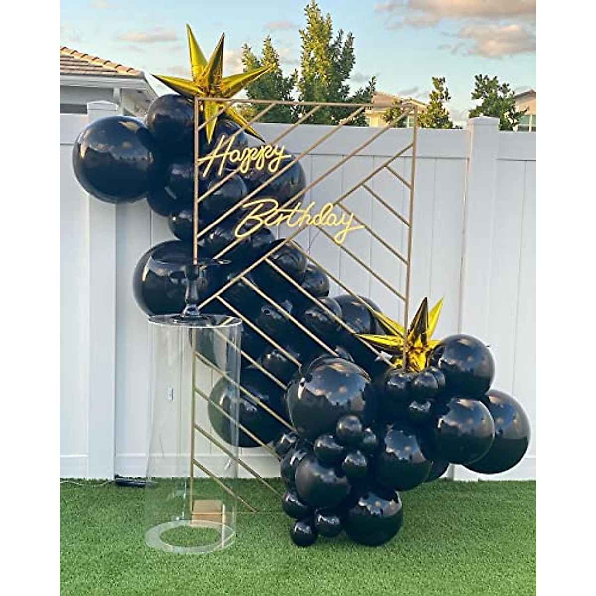 Black Balloons 84 pcs Black Balloons Garland Arch Kit 5 inch +12 inch +18 inch Matte Black Latex Balloons Happy Birthday Balloons Baby Shower Decorations Wedding Balloons