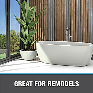 Oatey 46000P PVC Universal Freestanding Tub Drain Kit, White