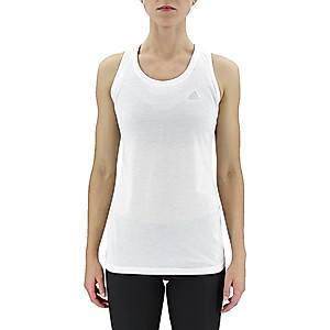 adidas Performance Women's Ultimate Tank Top, White, Medium