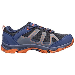 Northside Boy's Hiker, Hiking Shoe, Navy/Orange, 1 M US Little Kid