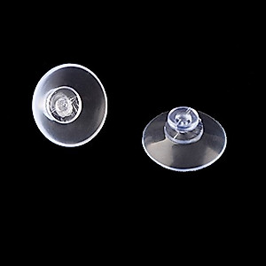 Aoyoho Diameter 20MM Mini Clear Plastic Suction Cups Without Hooks Pack of 120