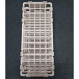 POCOMOCO 3 Packs Plastic Test Tube Rack, 60 Holes Lab Test Tube Rack Holder for 16mm Test Tubes, White, Detachable (60 Holes)