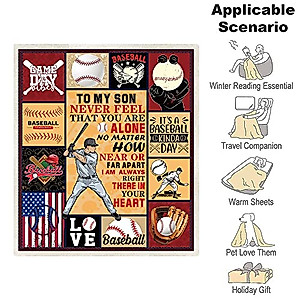 Juirnost to My Son Blanket Gifts,Son Birthday Gifts in Baseball,Son Blanket from Mom Dad,Birthday Gifts for Son Adult,Sweet 16 Gift Ideas,College Graduation Gifts for a Son Positive Encourage Blanket