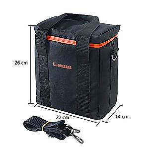 EnginStar 300w Power Station Bundle w/Carrying Bag 296Wh Portable Solar Generator Bundle w/Shockproof Storage Box for Renewable Energy Solar Power Generator, Emergency Backup Power, Outdoor Camping