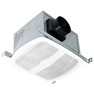 Air King AK100D Energy Star Qualified Dual Speed Exhaust Bath Fan with 100-CFM and 1.5-Sones, White Finish