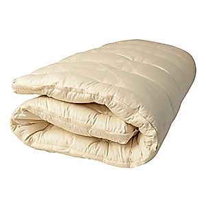 BIO SLEEP CONCEPT 3 inch TP-W-T-H Organic Wool Mattress Topper, 74" x 39" x 3"