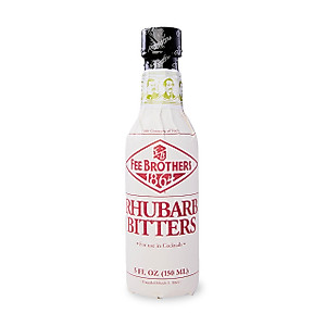 Fee Brothers Rhubarb Cocktail Bitters - Aromatic Cocktail Mixer and Concentrated Flavoring, Gluten Free, Vegan-Friendly, 5 fl oz