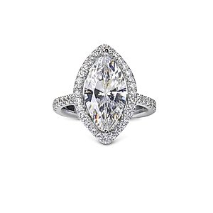 Savlano 18K Gold Plated Marquise & Round Cut Cubic Zirconia Wedding Engagement Women Statement Ring (7)
