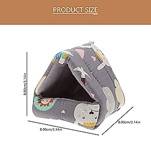 POPETPOP Cute Chinchilla House 2Pcs Hamster Sleeping Bag Rat Hamster House Bed Small Pet Nest Hideout Pouch Winter Sack Cage Nest Bed for Guinea Pig Squirrel Ferret Chinchilla Style1