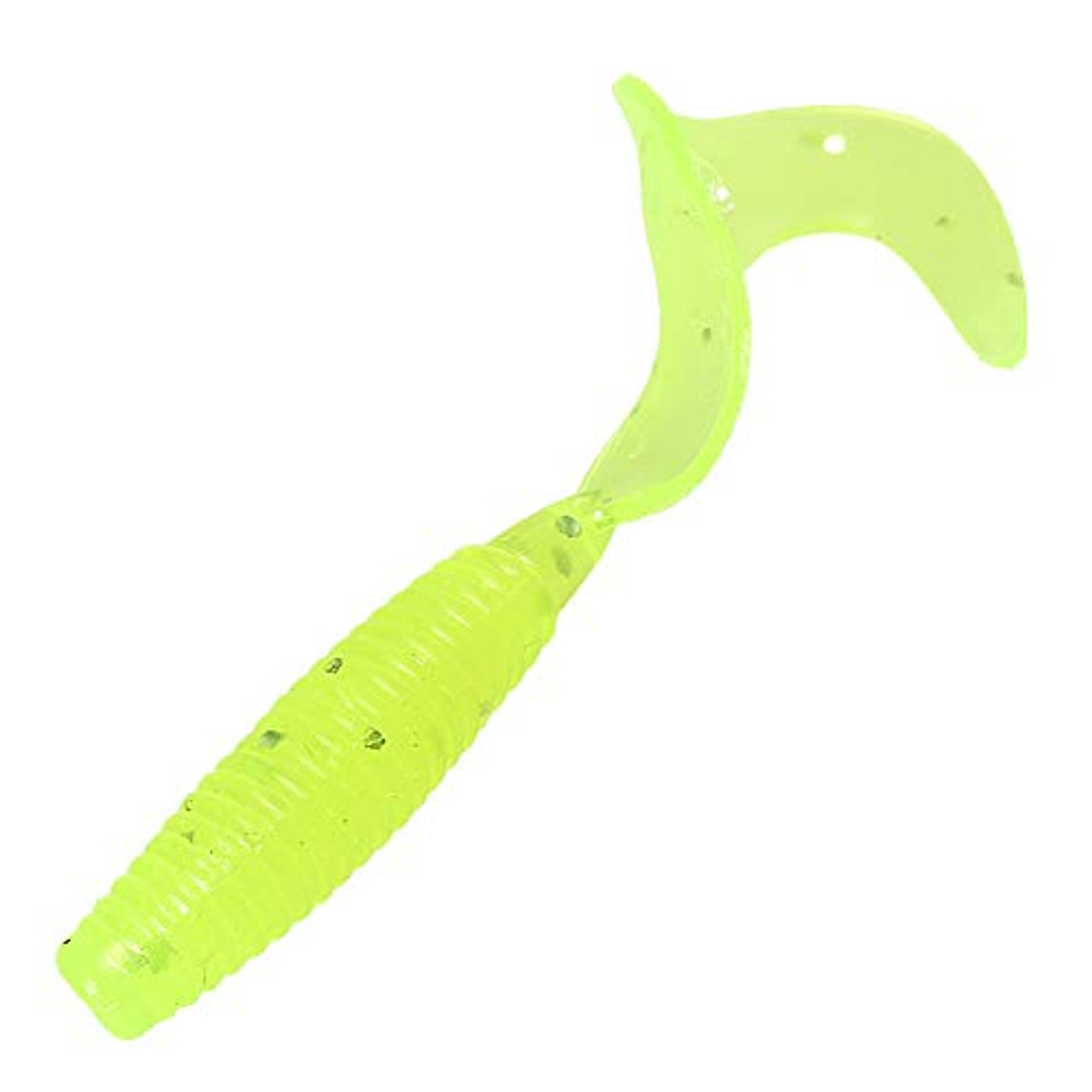 Lixada 100pcs 4cm Soft Artificial Fishing Lures Swimbait Tail Grub Lures Worm Moggot Grub Lures Baits