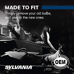 SYLVANIA - 7506 SilverStar Mini Bulb - Brighter and Whiter Light, Ideal for Daytime Running Lights (DRL) and Back-Up/Reverse Lights (Contains 2 Bulbs)