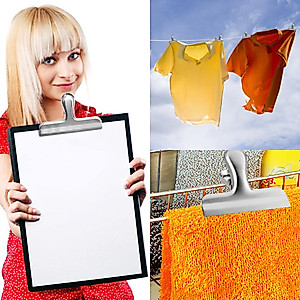 10 Pack Stainless Steel Chip Bag Clips, 3 inch and 4 inch Width, Danzix Durable Paper Seal Grip for Coffee Food Bread Bags, Kitchen Home Usage, 6 Small and 4 Large - Sliver