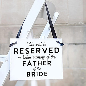Script Wedding Memorial Sign for Mother/Father or Grandparents of the Bride/Groom (Father of the Bride)