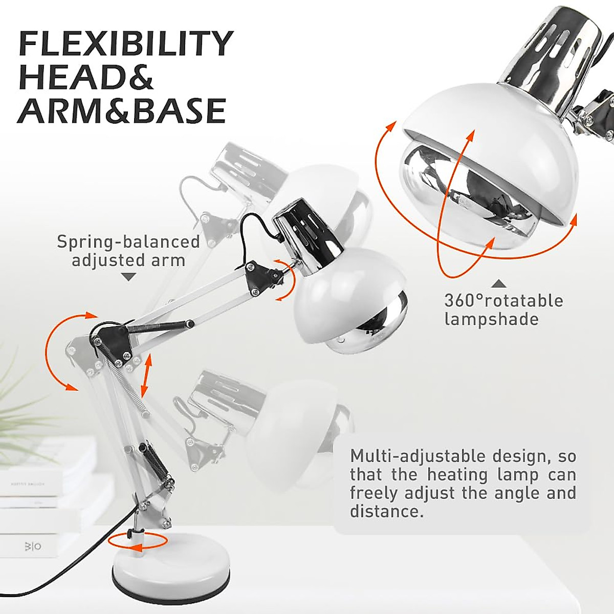 DUEBEL Food Heat Lamp, Perfect Buffet and Catering Solution for Keeping Food Warm, Ideal for Parties, Holidays, and Concession Stands