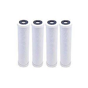 CFS – Carbon Block Water Filter Cartridges Compatible with Camco 40621 Models – Remove Bad Taste & Odor – Whole House Replacement Water Filter Cartridge - White (Pack of 4)