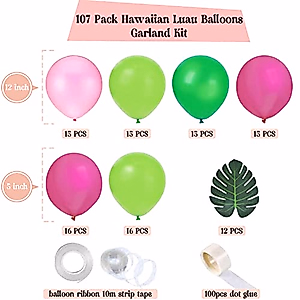 Moana Maui Birthday Party Decarotion Supplies 104pc Hawaii Balloons Arch Garland Kit 5x3ft Moana Backdrop for Girl Baby Shower Party