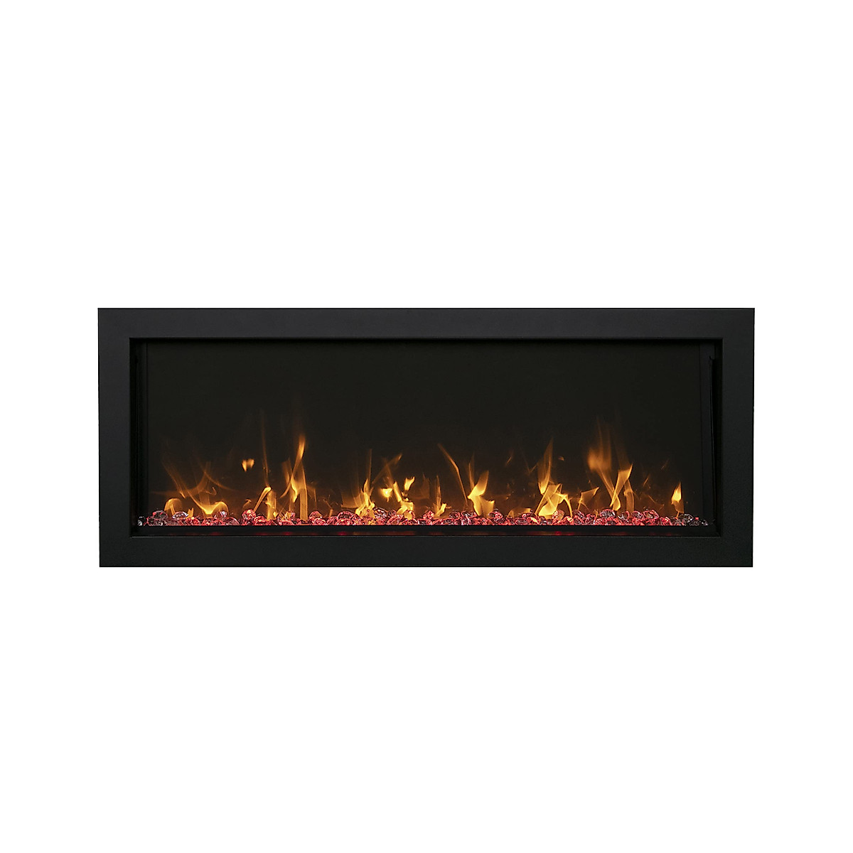 Amantii Panorama Indoor/Outdoor Extra Slim Built In Electric Fireplace (BI-60-XTRASLIM), 60-Inch