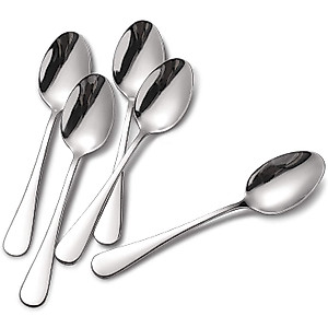 Comicfs 12-Piece Demitasse Espresso Spoons, Mini Coffee Spoon, 5 Inches Stainless Steel Small Spoons for Dessert, Tea, Appetizer