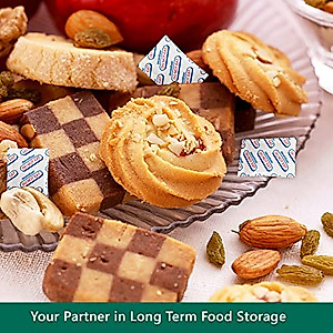 Oxygen Absorbers for Food Storage 300CC, 100 Packets O2 Absorbers Food Grade Oxygen Absorbers for Mylar Bags, Canning, Harvest Right Freeze Dryer, Dehydrated and Long Term Food Storage & Survival