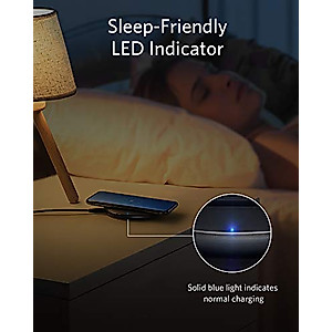 Anker 10W Max, 313 Wireless Charger (Pad), Qi-Certified Wireless Charging for iPhone 14/14 Pro/14 Plus/14 Pro Max, Fast Charging Galaxy S20 S10 S9 S8, Note10 (No AC Adapter)