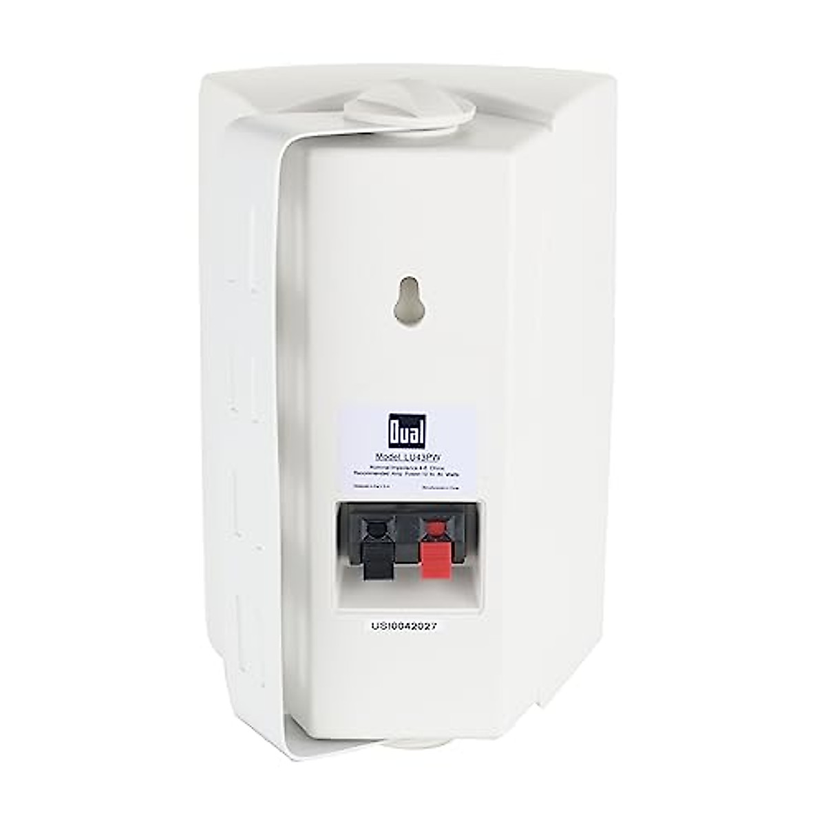 Dual Electronics LU43PW 3-Way High Performance Outdoor Indoor Speakers with Powerful Bass | Effortless Mounting Swivel Brackets | All Weather Resistance | Expansive Stereo Sound Coverage | Sold in Pairs, White