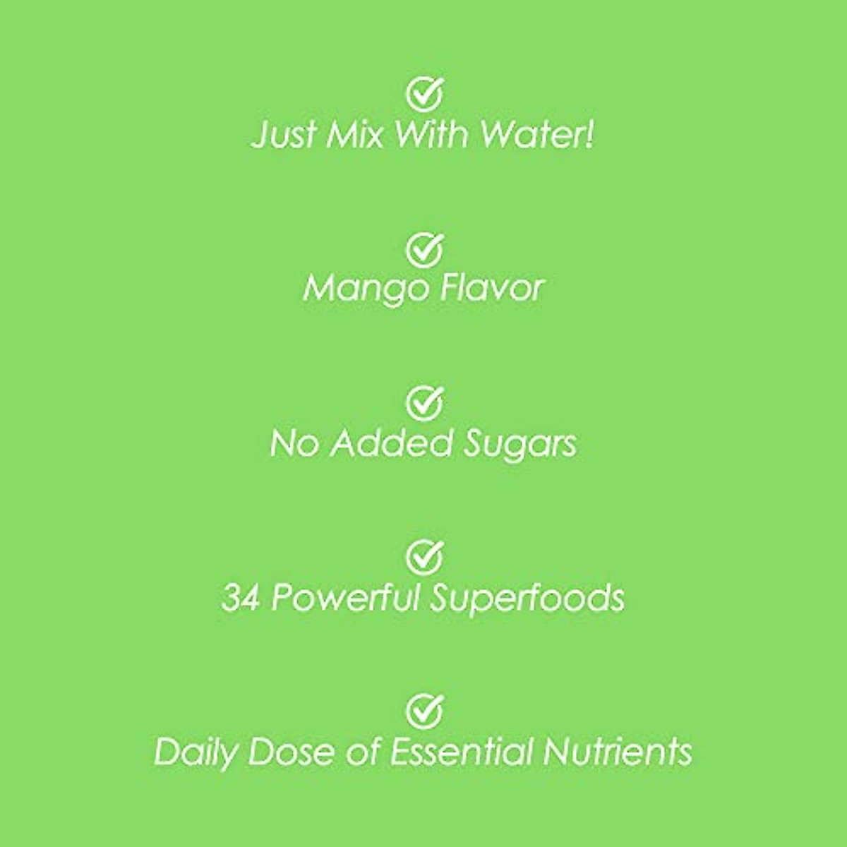 SkinnyFit Mango Splash Skinny Greens, Green Juice Superfood Powder, Natural Energy & Focus, Reduce Bloating, Helps Reduce Inflammation, Spirulina, Chlorella, 30 Servings