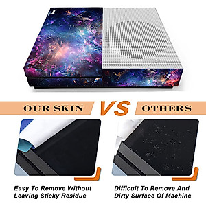 FOTTCZ Whole Body Vinyl Skin Sticker Decal Cover for Microsoft Xbox One Slim Console Colorful Nebular