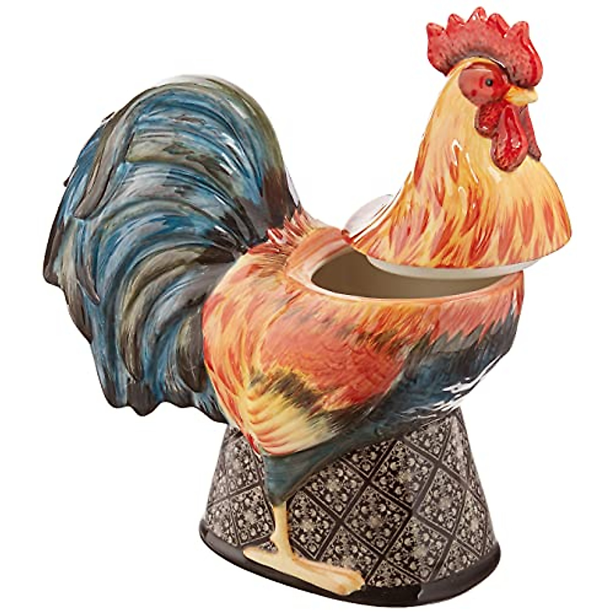 Certified International 11.25" Gilded Rooster 3-D Cookie Jar, One Size, Multicolor